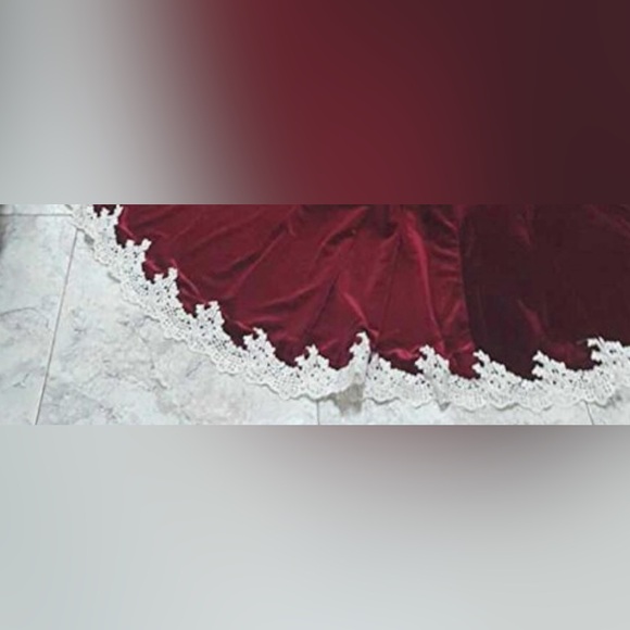 Dresses | Elegant Purple Lace Trim Gown | Poshmark